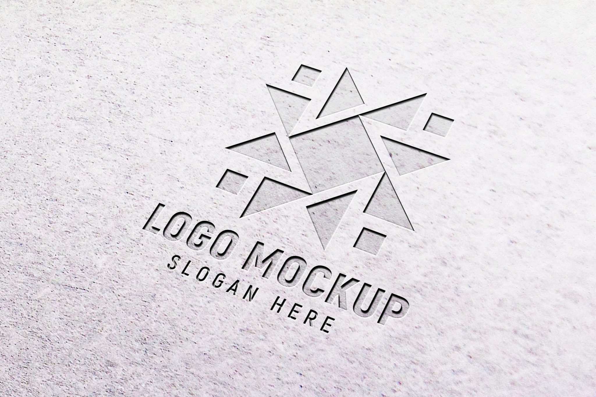 White Paper Pressed Logo Mockup – GraphicsFamily