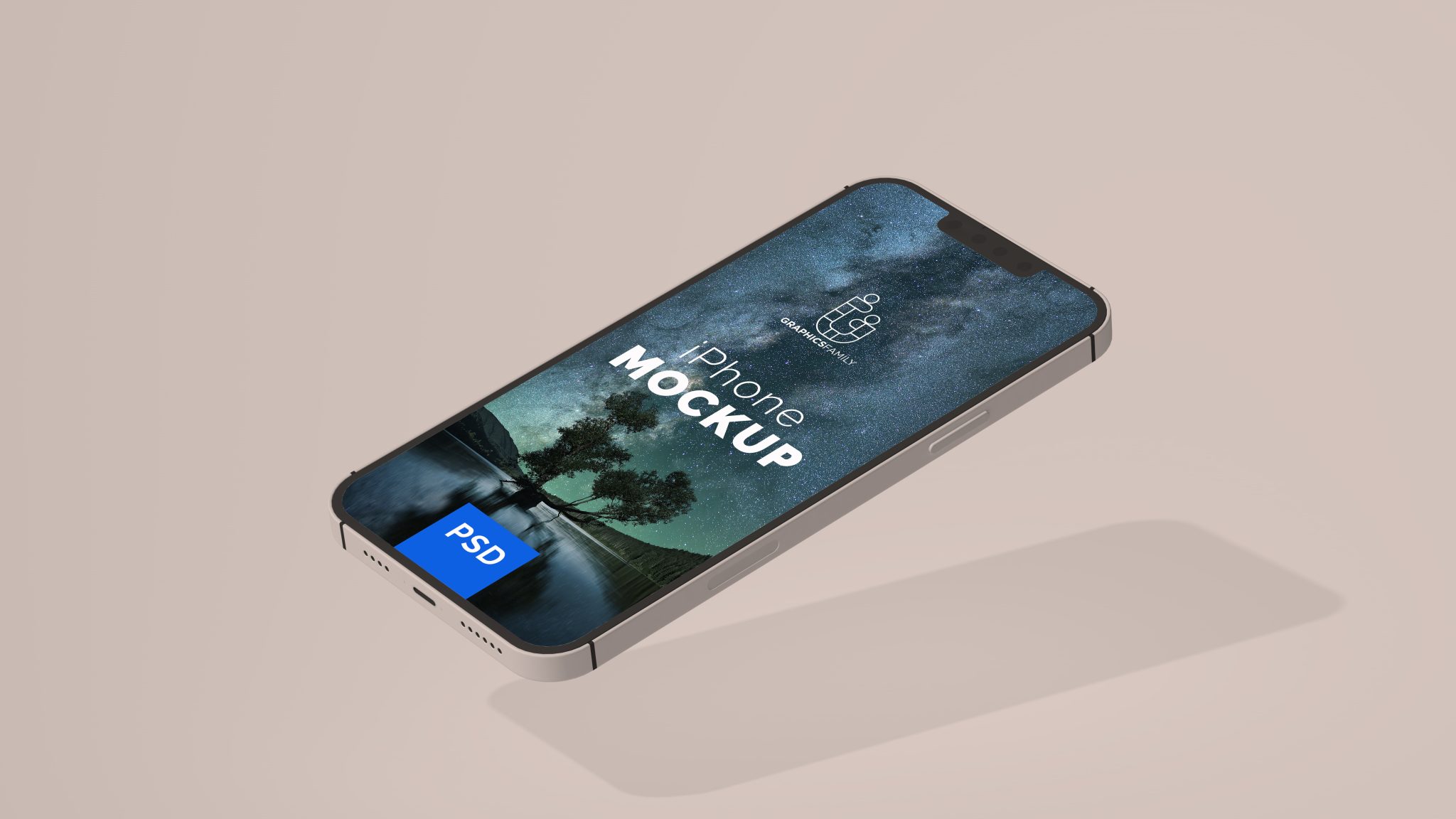 iPhone Screen Design Mockup free – GraphicsFamily