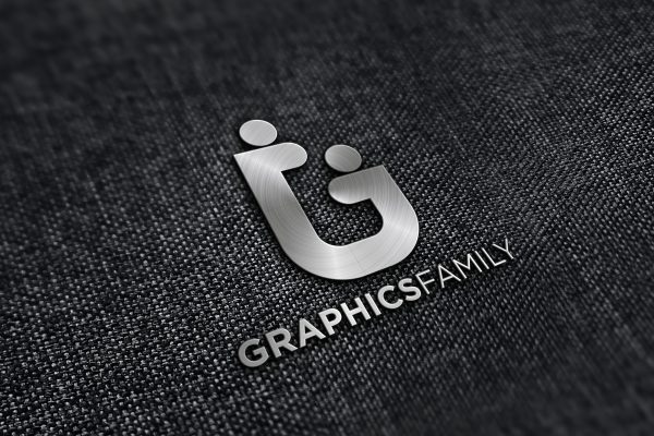 Free 3D Silver Logo Mockup – GraphicsFamily