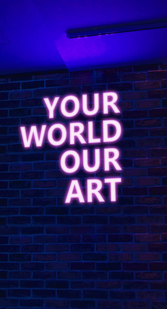 Neon Logo Mockup – GraphicsFamily