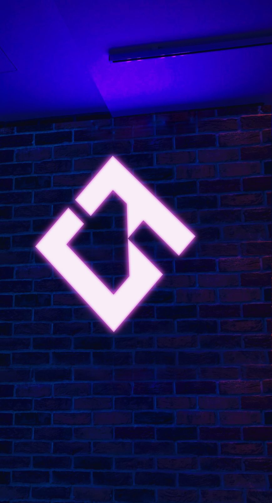 Neon Logo Mockup – GraphicsFamily