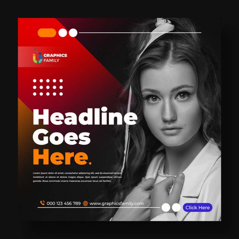 Beauty & Makeup Template for Social Media – GraphicsFamily