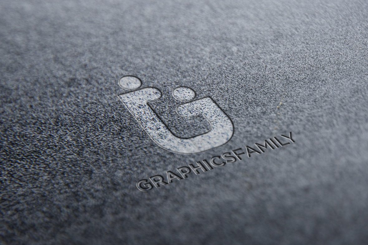 Sandpaper 3D Logo Mockup – GraphicsFamily