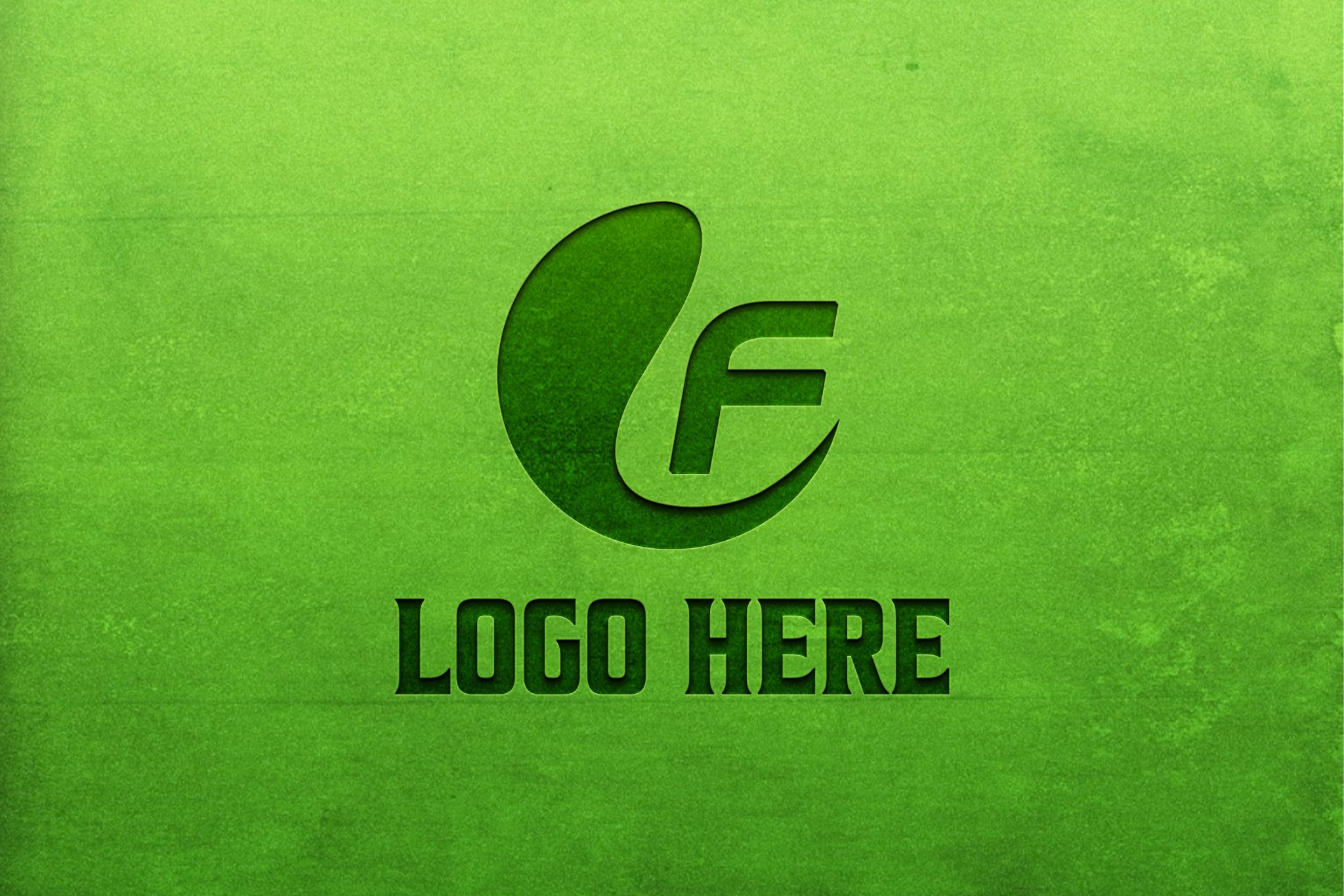 Simple Green Logo Mockup – GraphicsFamily