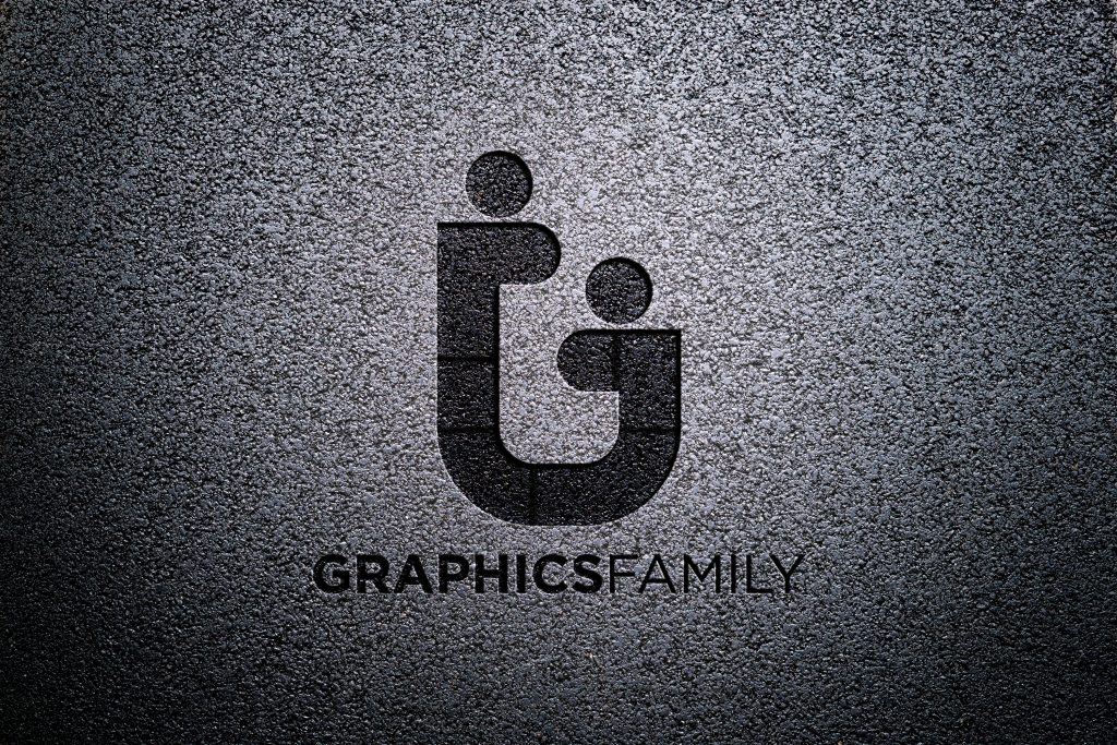 Asphalt Engrave Logo Mockup – GraphicsFamily
