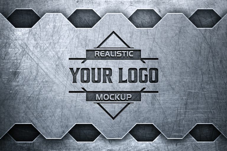 51+ Free Metal Logo Mockups – GraphicsFamily