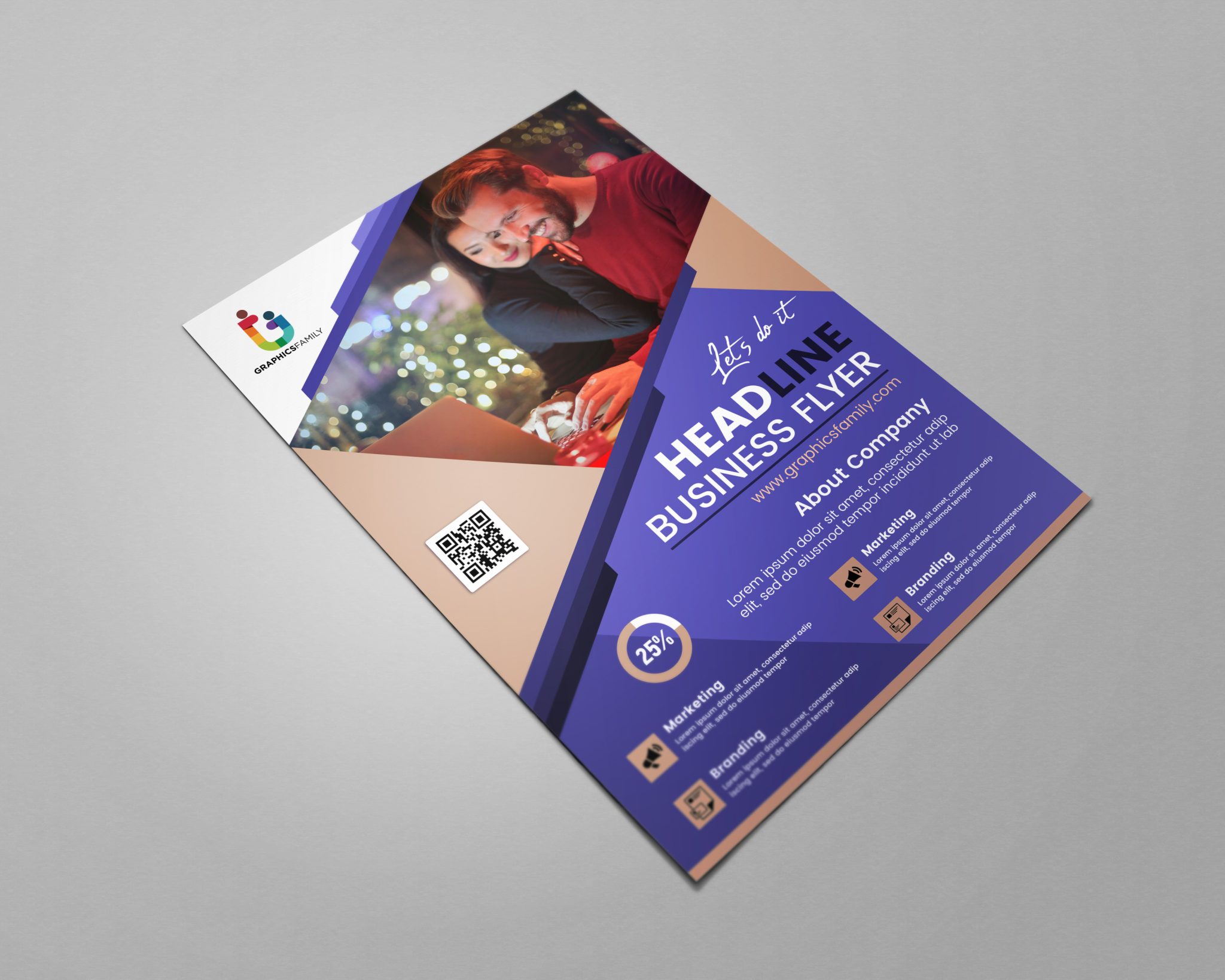 Business A4 Flyer Design – GraphicsFamily