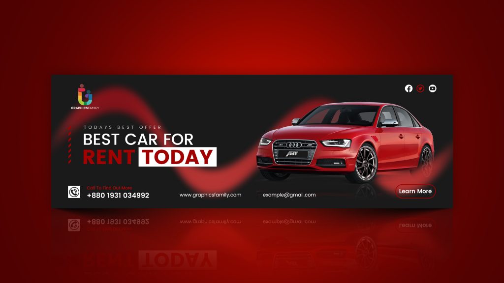 Car Rental Web Banner Design – GraphicsFamily