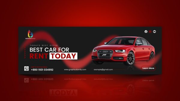 Car Rental Web Banner Design – GraphicsFamily