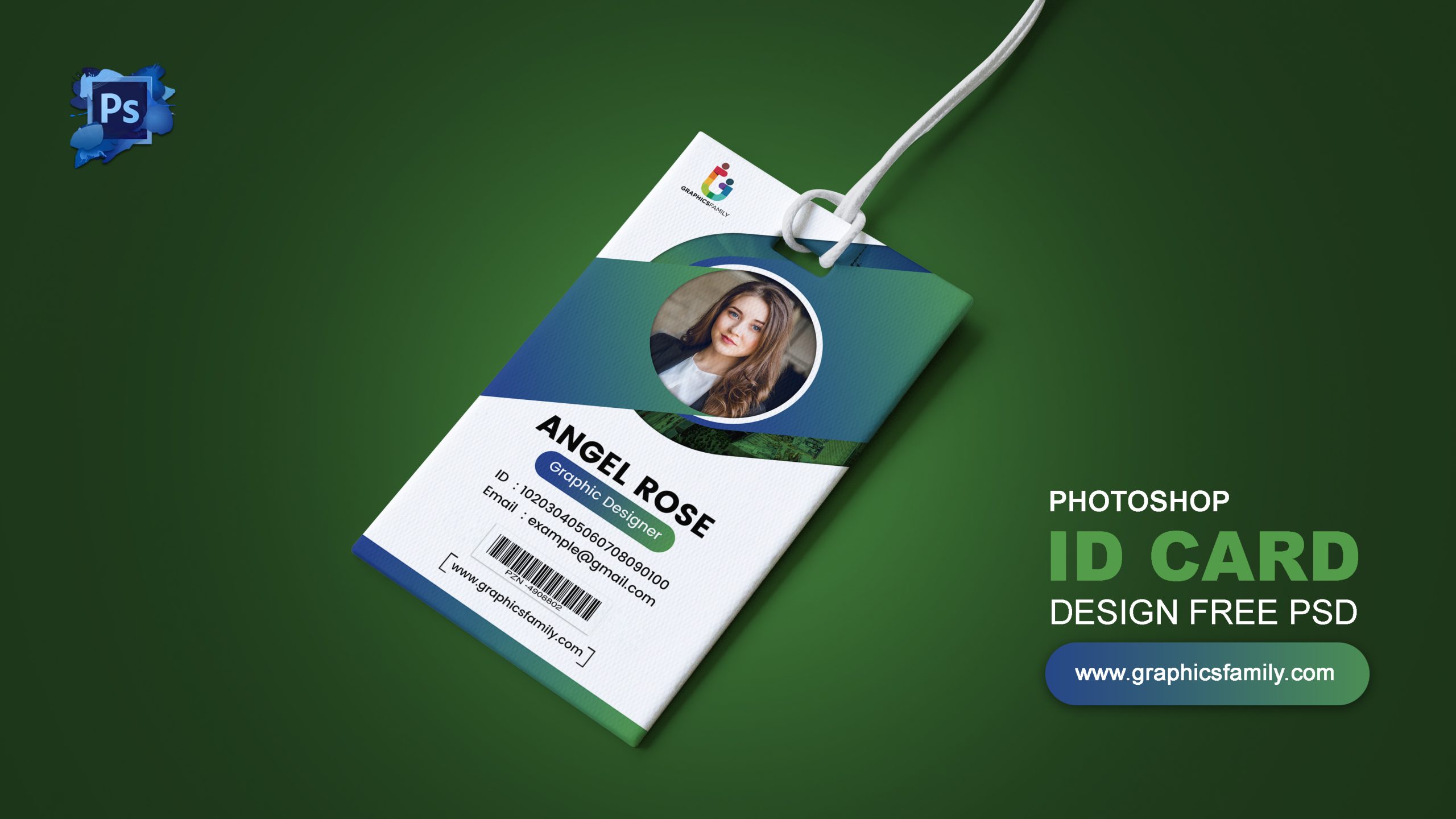 Employee Id Card Template Photo Free Psd File Infoupdate