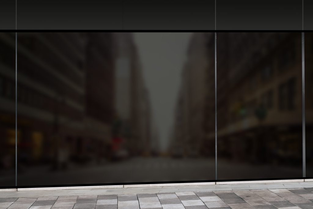 Transparent Glass Window Corporate Logo Presentation – GraphicsFamily