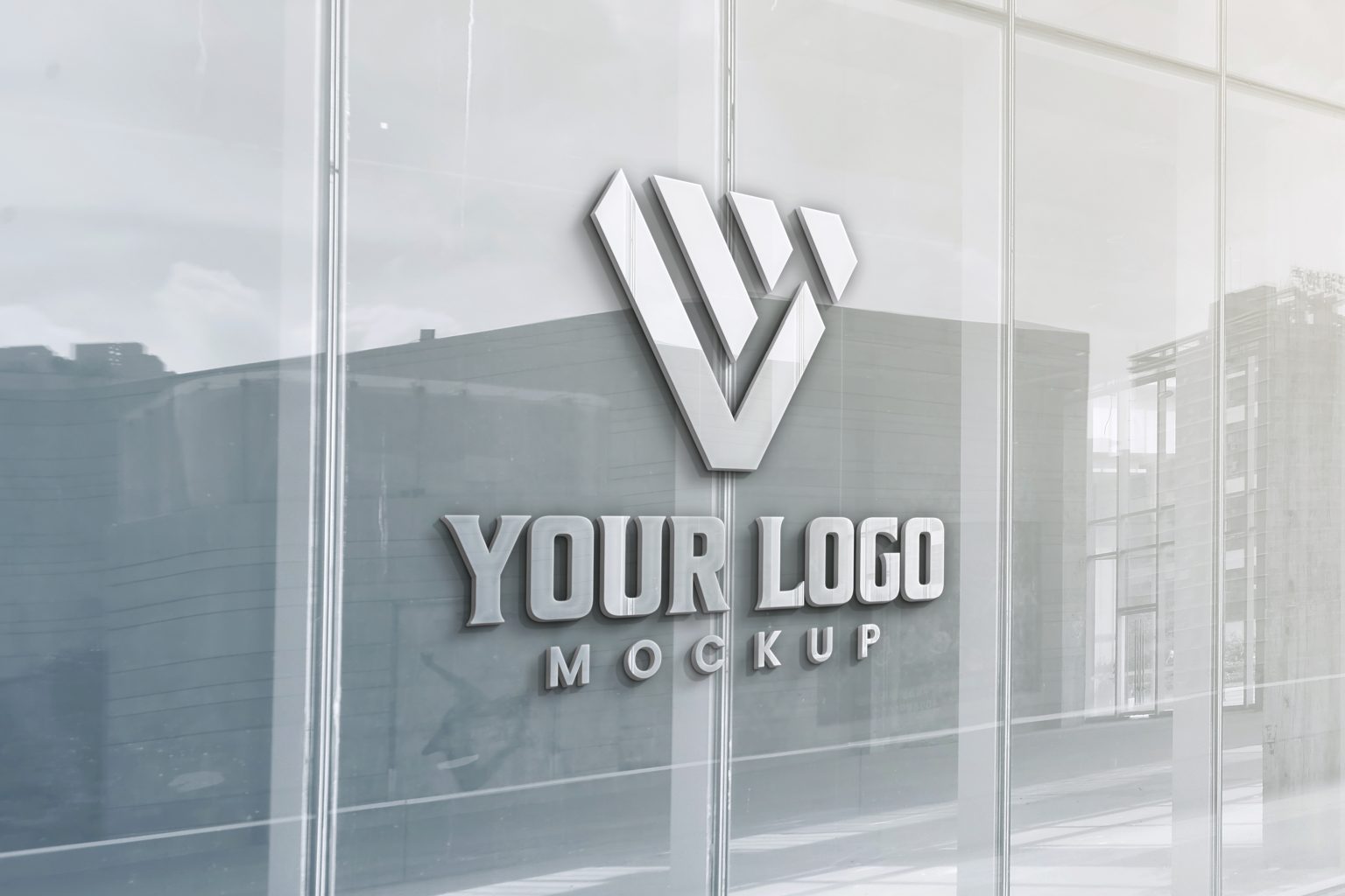 51+ Best Free Glass Logo Mockups – GraphicsFamily