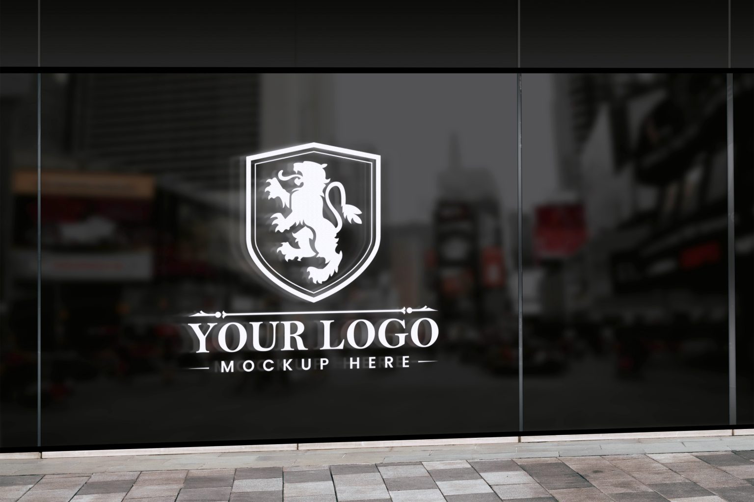 51+ Best Free Glass Logo Mockups – GraphicsFamily