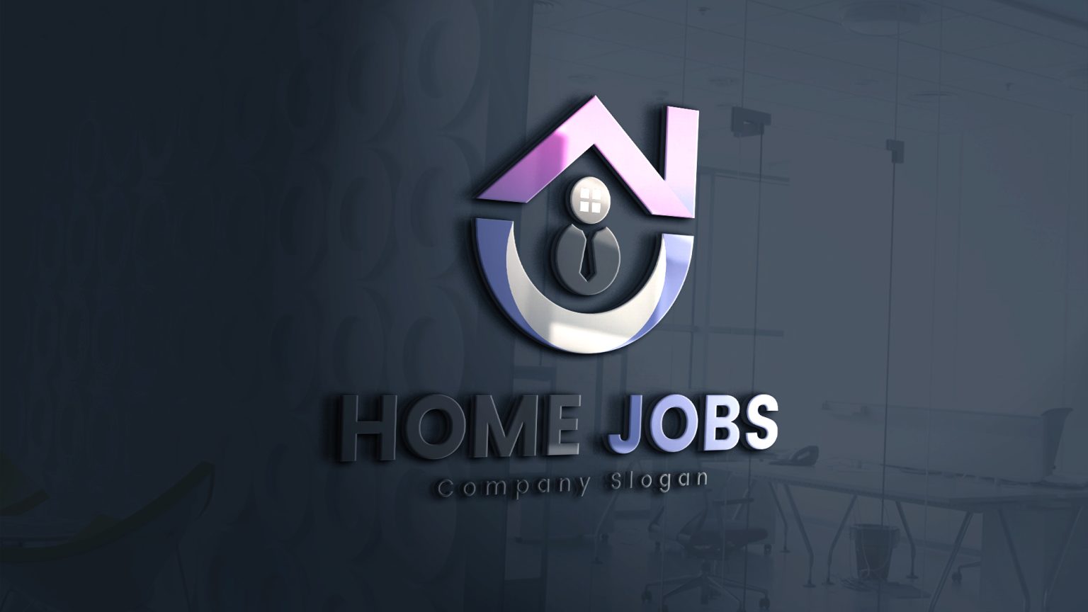 Free Job Company Logo Design Template – GraphicsFamily