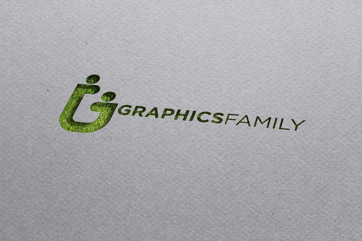 Free Realistic Paper Cut Logo Mockup – GraphicsFamily