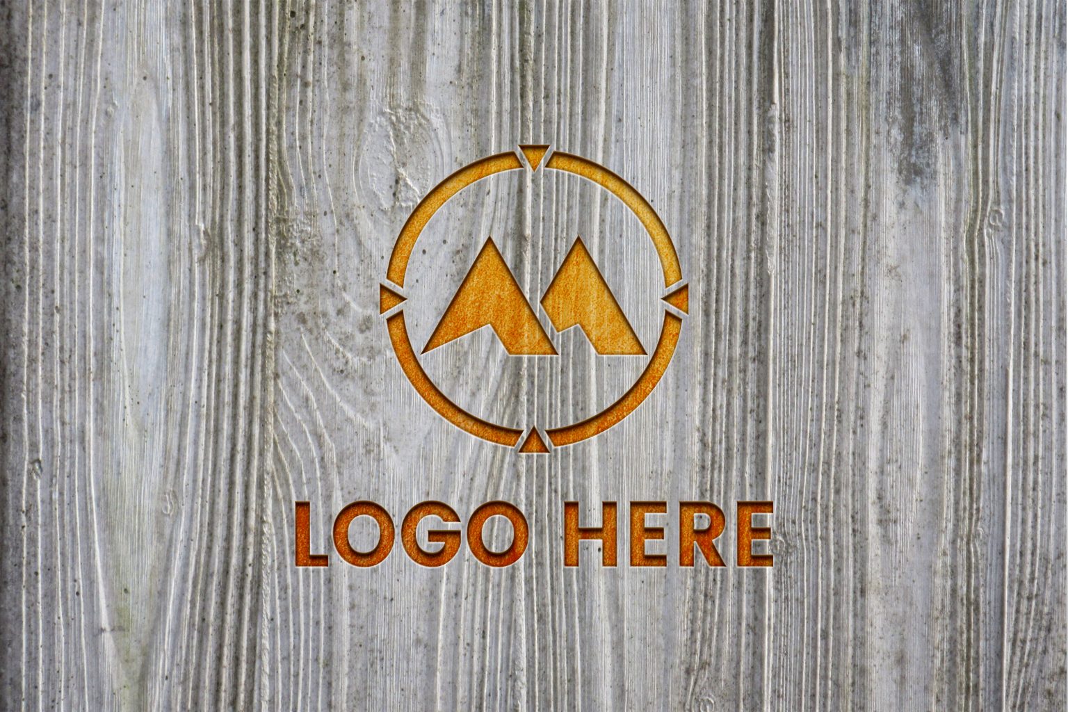 Wood Engraved Logo Mockup – GraphicsFamily