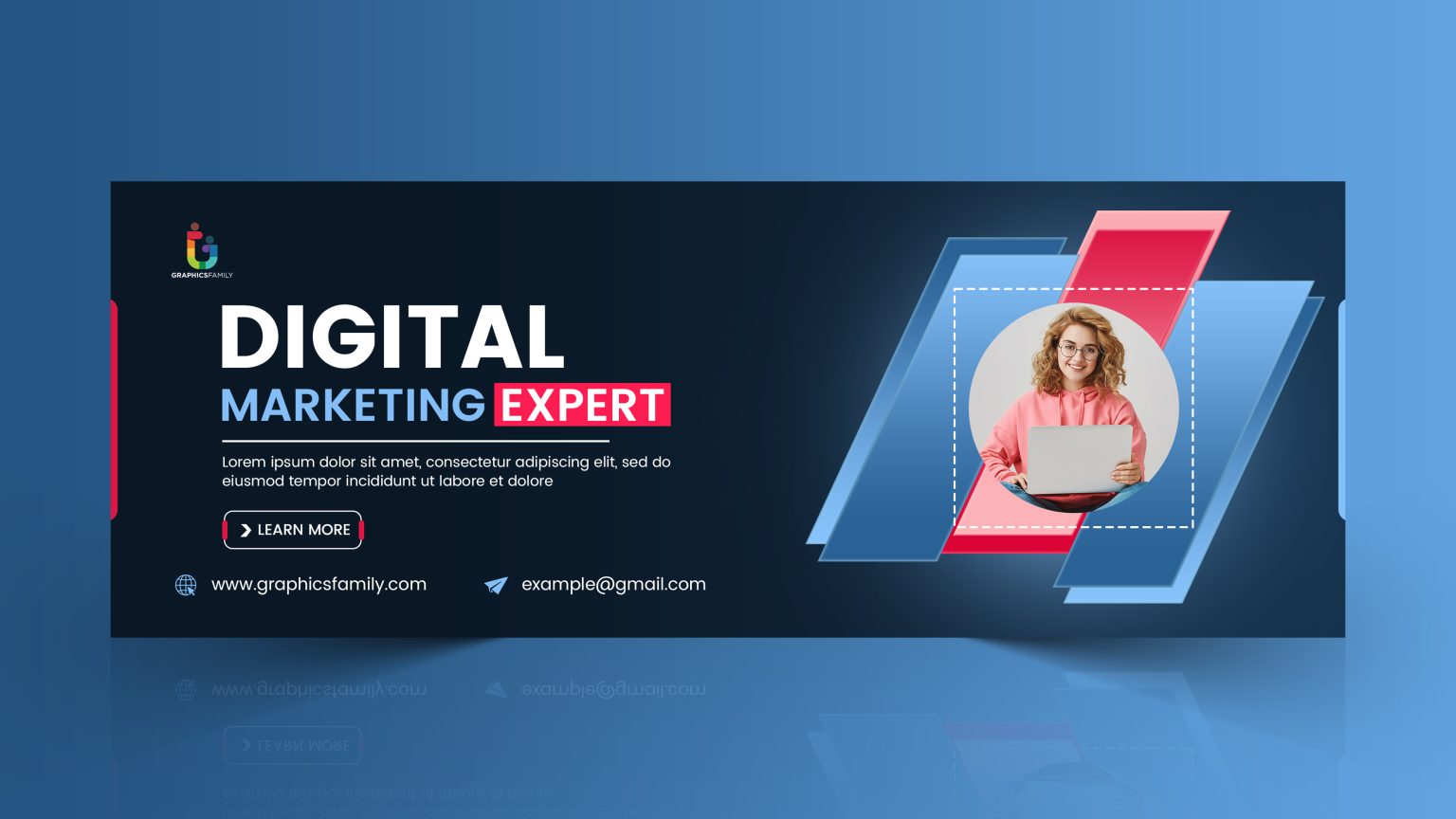 Digital Marketing Facebook Cover Design – GraphicsFamily