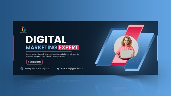 Digital Marketing Facebook Cover Design – GraphicsFamily