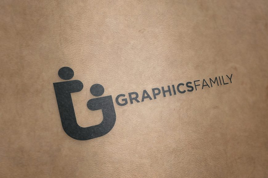 Real Paper Texture Logo Mockup – GraphicsFamily