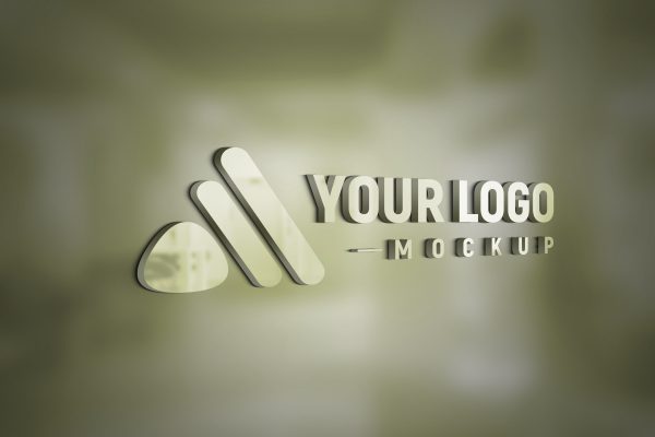 60+ Best Free Glass Logo Mockups – GraphicsFamily