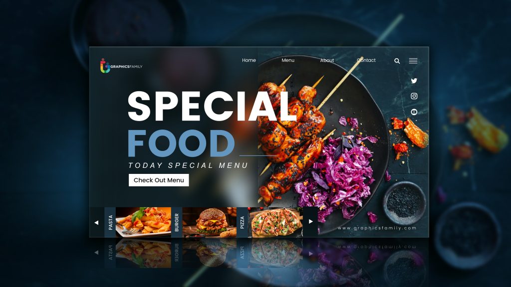 Social Media Food Menu Banner Design – GraphicsFamily