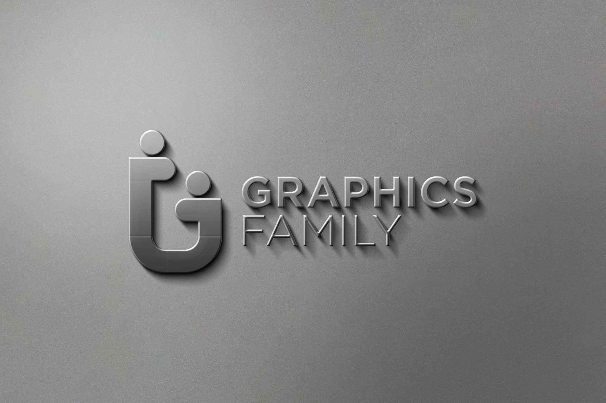 Office Wall Steel Logo Mockup – GraphicsFamily