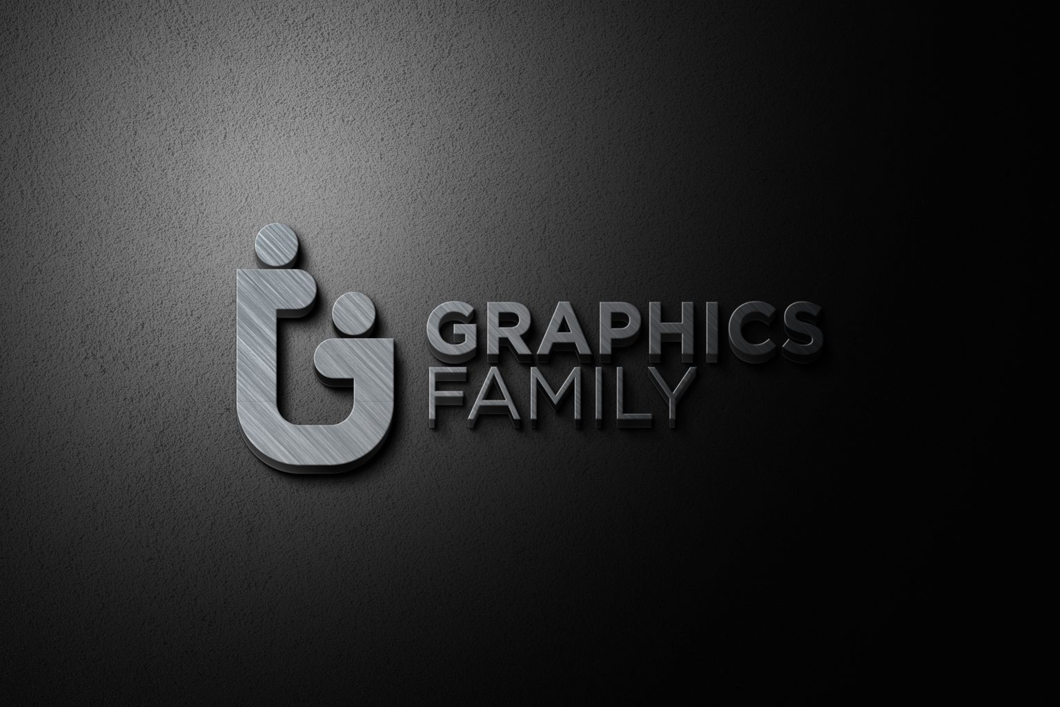 Steel Signage Logo Mockup – GraphicsFamily