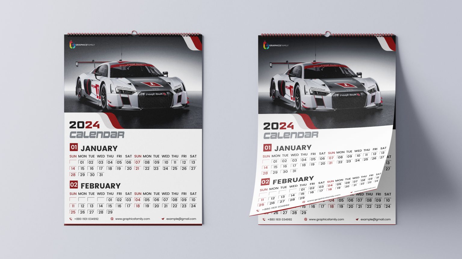 31+ Best Free Calendar PSD Templates To Download - GraphicsFamily