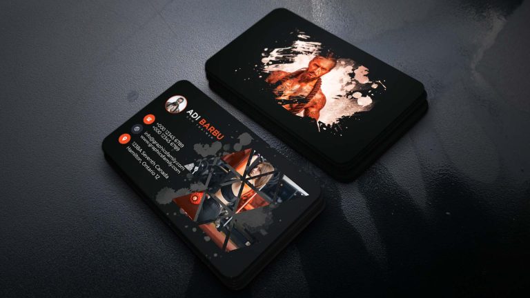 Professional business card for a fitness gym business owner ...
