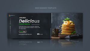 Restaurant food menu web banner template – GraphicsFamily