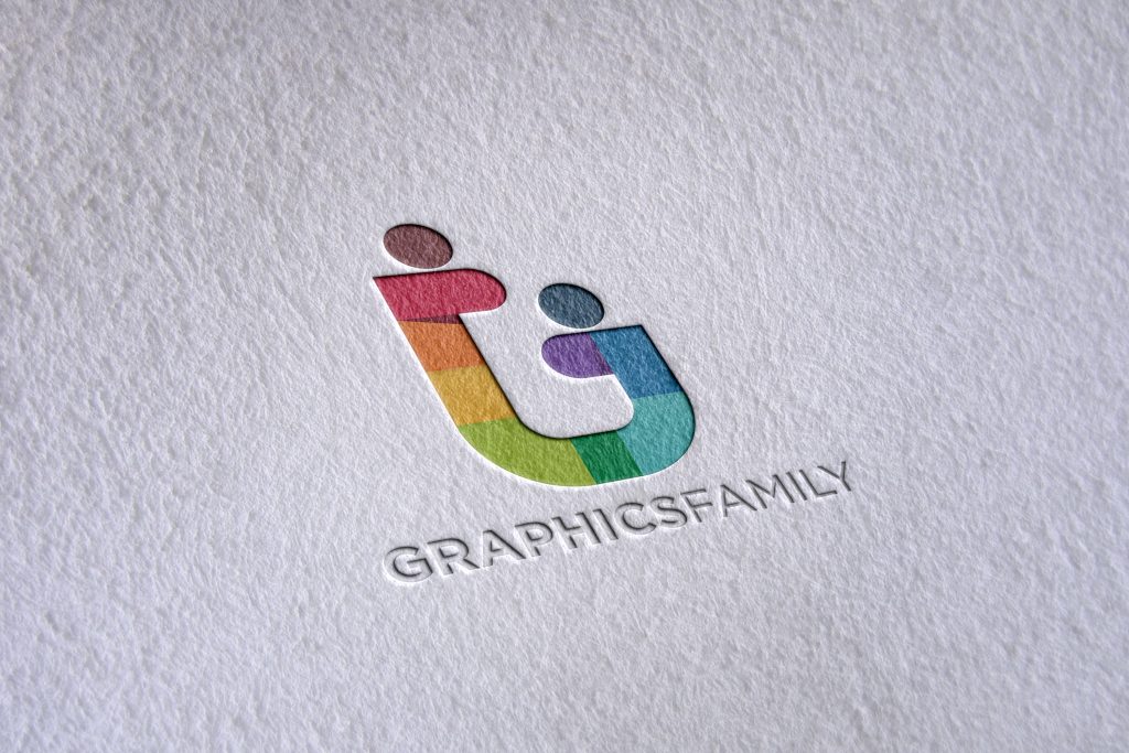 Paper Pressed Logo Mockup – GraphicsFamily