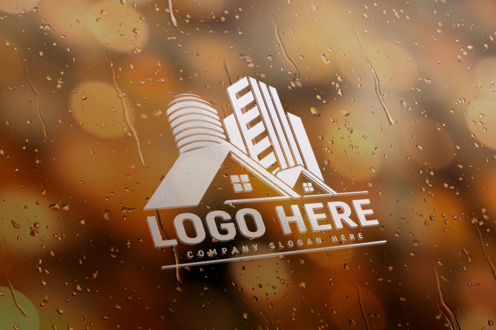 Water Drop Glass Logo Mockup – GraphicsFamily
