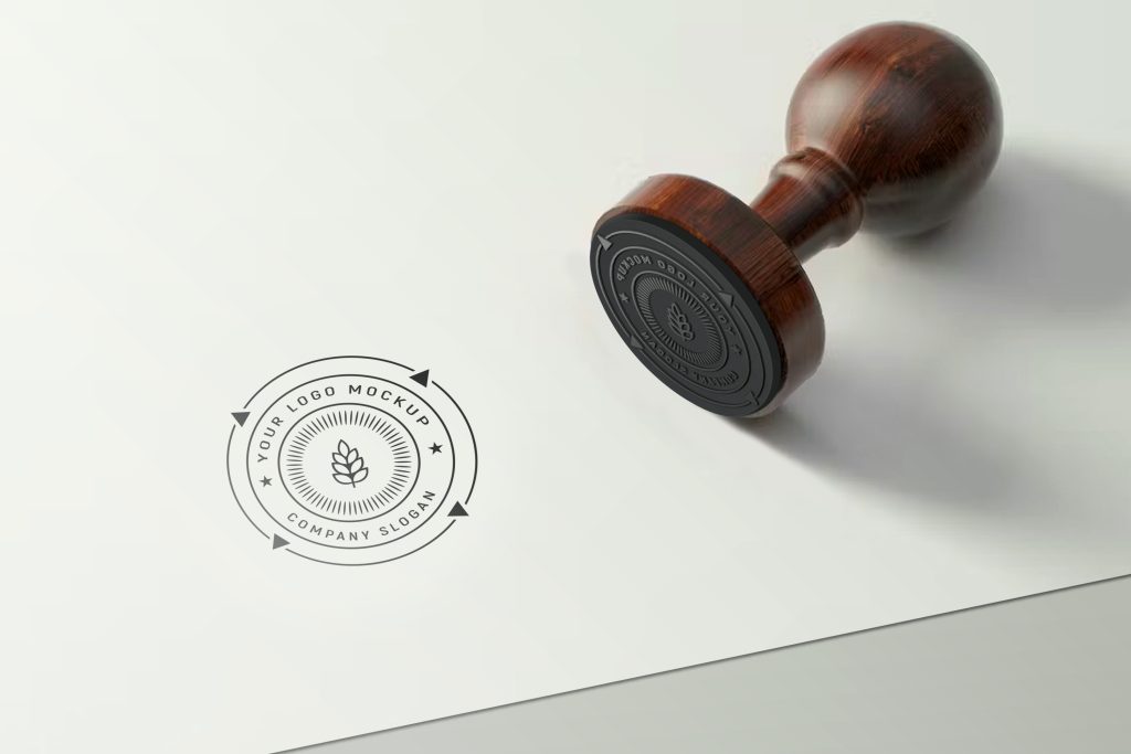 Free PSD Rubber Stamp 3D Logo Mockup – GraphicsFamily