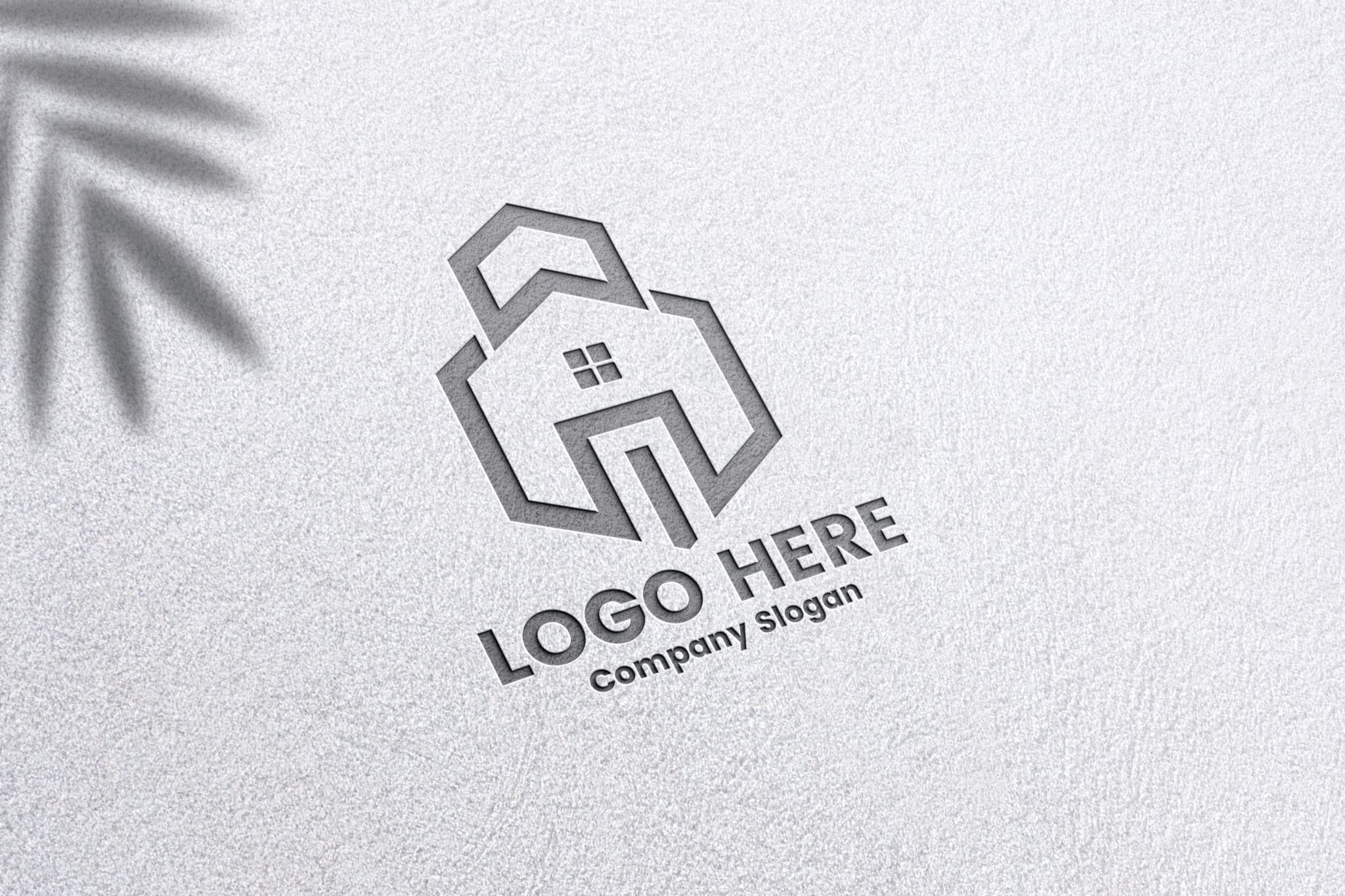Realistic Debossed paper logo mockup – GraphicsFamily