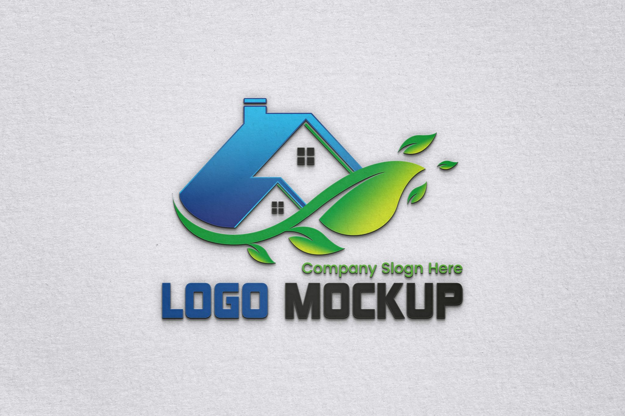 Free Realistic Paper texture Logo Mockup – GraphicsFamily