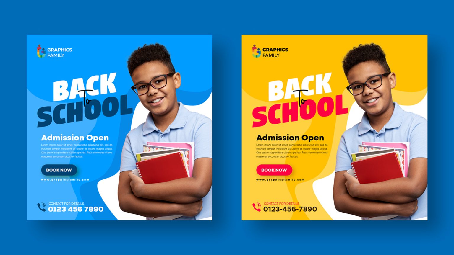 Back to School Social Media Post Design – GraphicsFamily