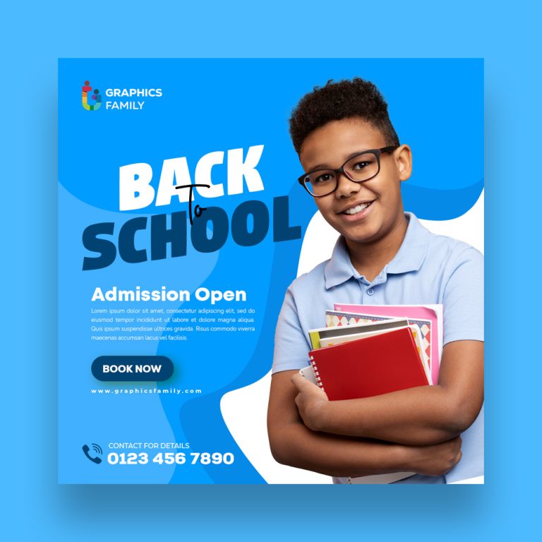 Back to School Social Media Post Design – GraphicsFamily