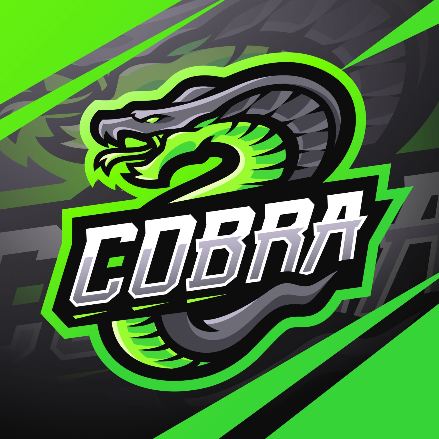 Cobra Gaming Logo Template – GraphicsFamily