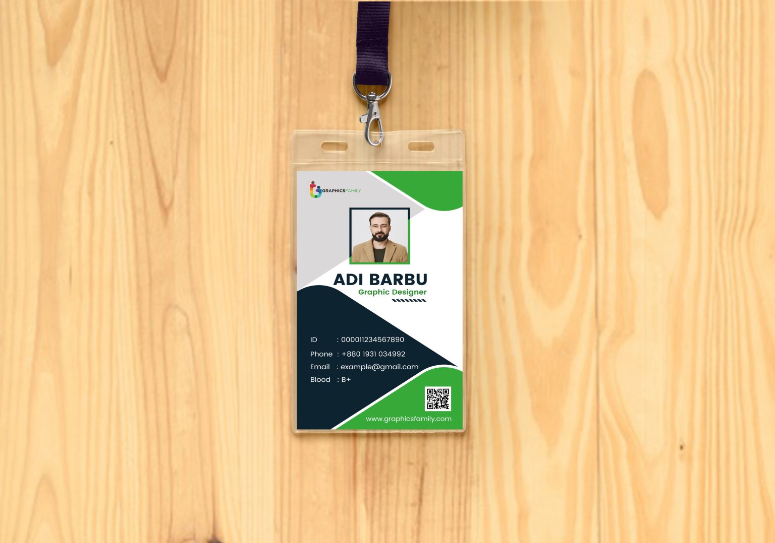 Free Conference Id-Card Design Template – GraphicsFamily