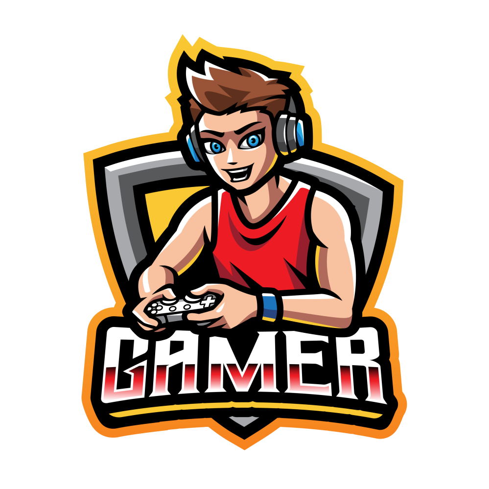 Game Player Mascot Logo – GraphicsFamily
