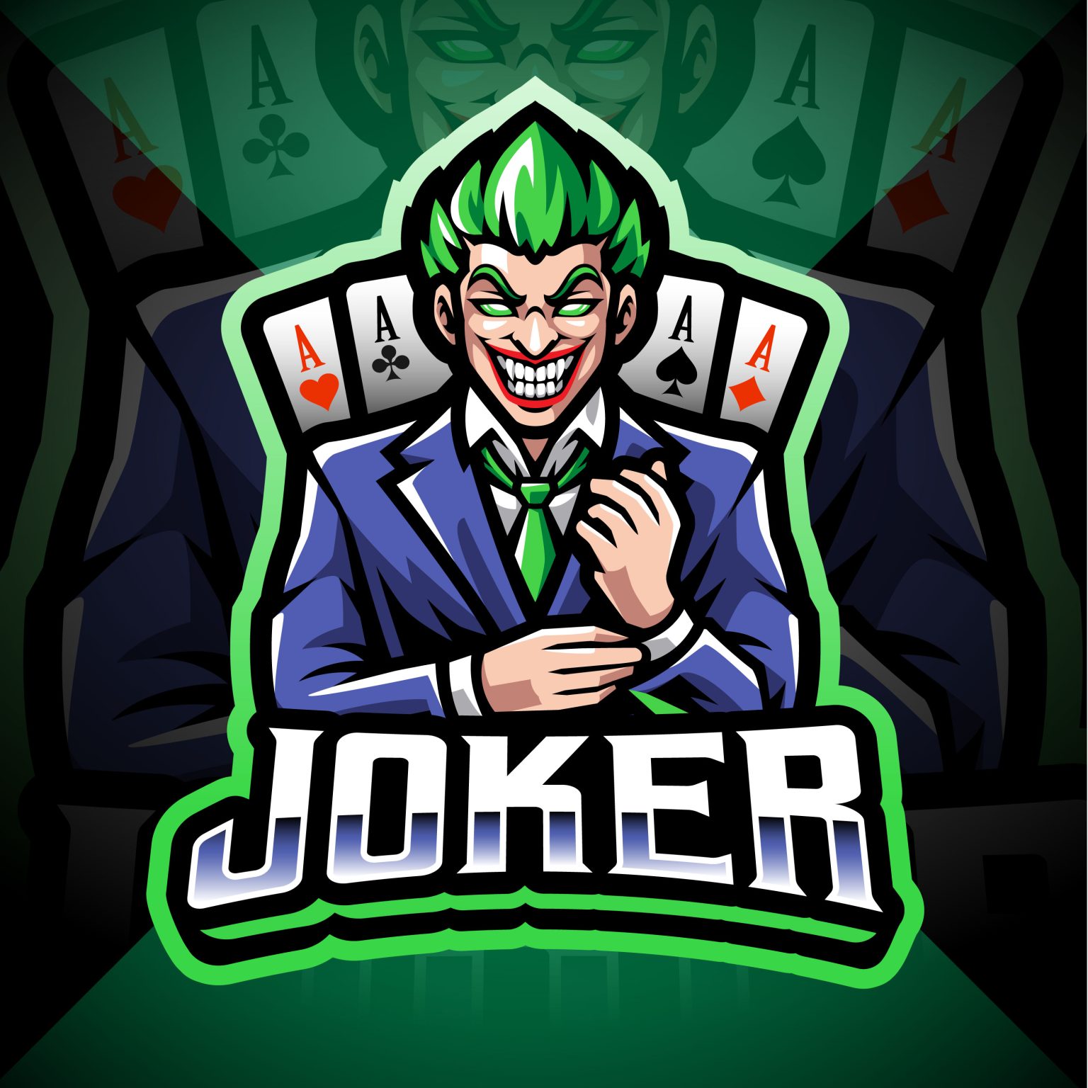 Joker Gaming Logo Template – GraphicsFamily