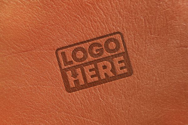 Leather Brand Stamp Logo Mockup – GraphicsFamily