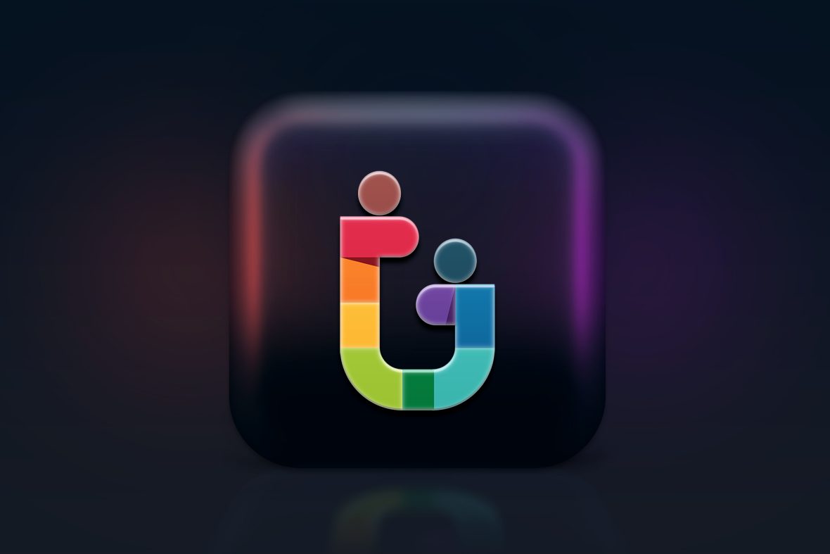 Dark Mode 3D Icon Logo Mockup – GraphicsFamily