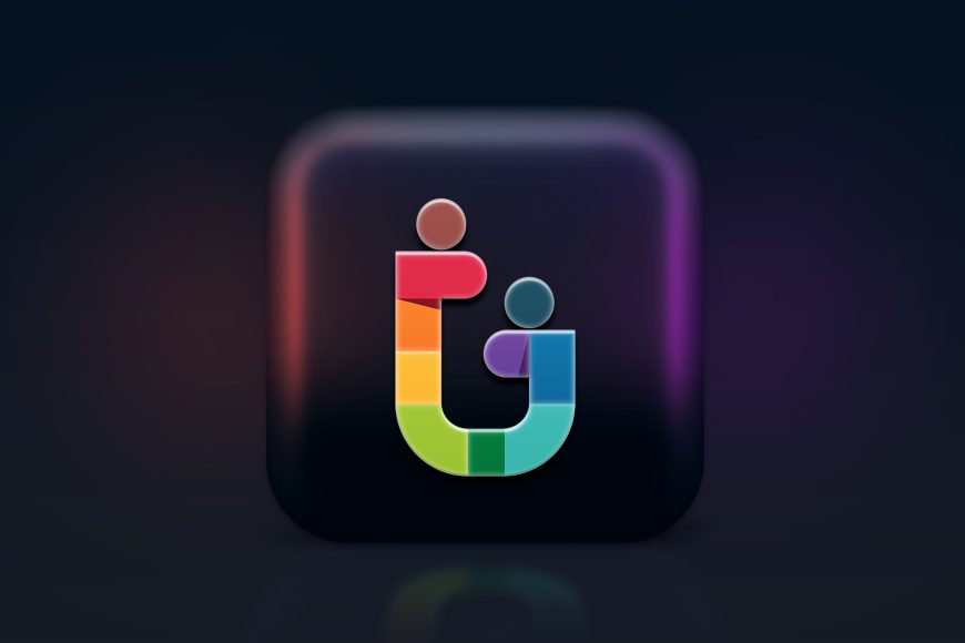 Dark Mode 3D Icon Logo Mockup – GraphicsFamily