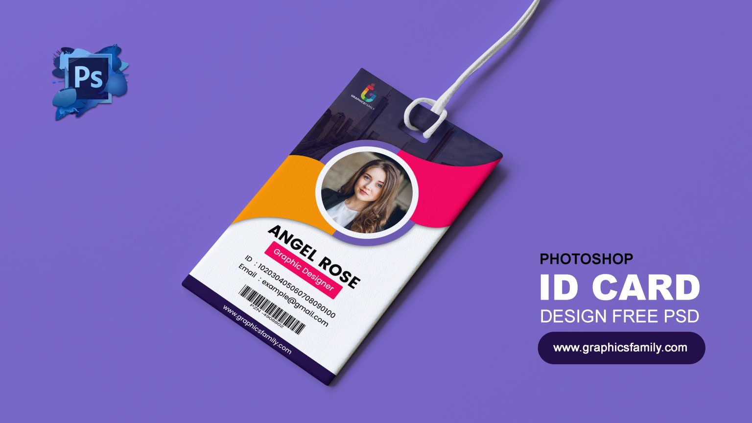 Free Employee Badge Id Card Design – GraphicsFamily