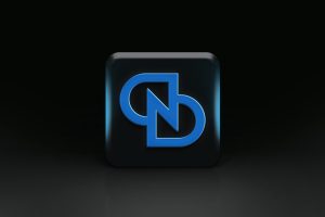 Dark Blue Logo Mockup – GraphicsFamily