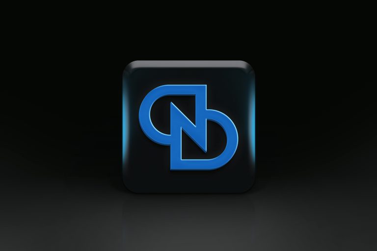 Dark Blue Logo Mockup – GraphicsFamily
