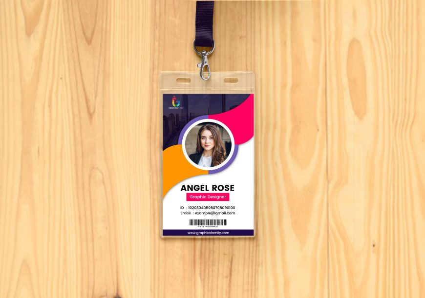 Free Employee Badge Id Card Design – GraphicsFamily
