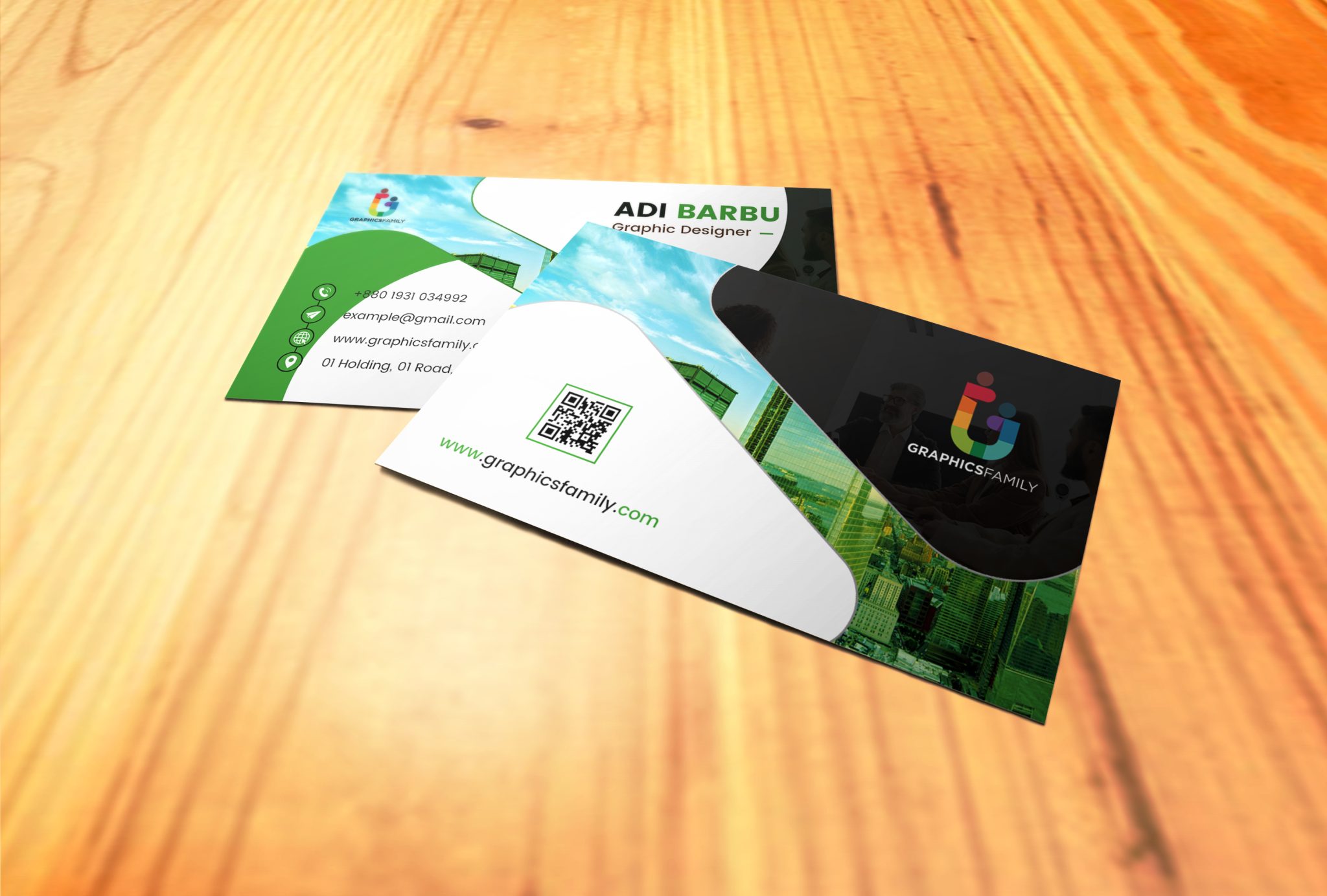 Free Printable Business Card Template – GraphicsFamily