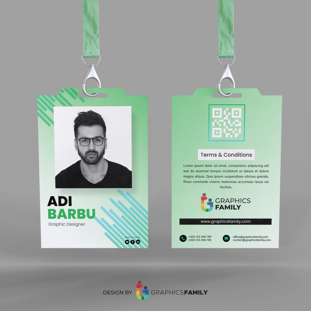 Id Card Employee Information Template – GraphicsFamily